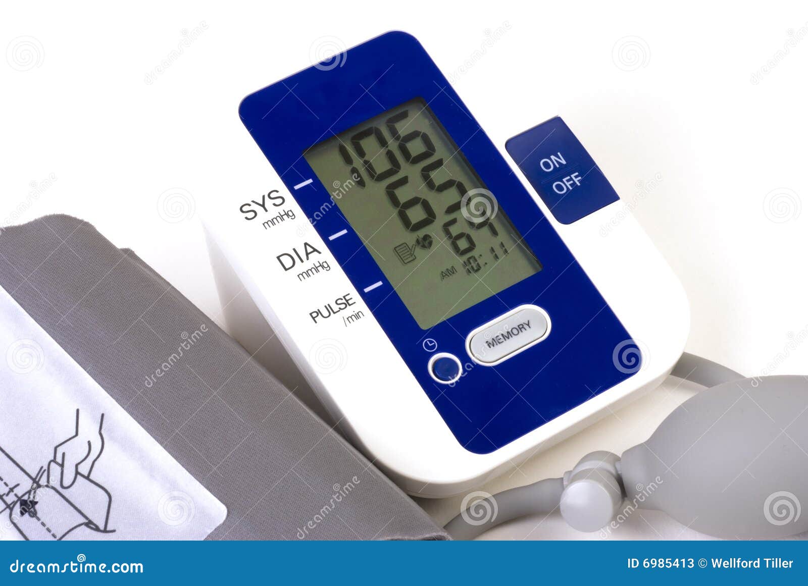 Blood pressure cuff stock image. Image of cuff, measure - 6985413