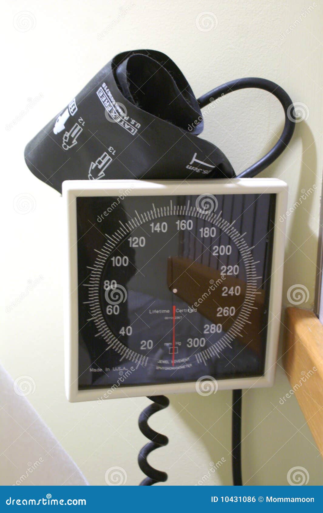 Blood Pressure Diagnostic Instrument Stock Photo - Image of disease ...