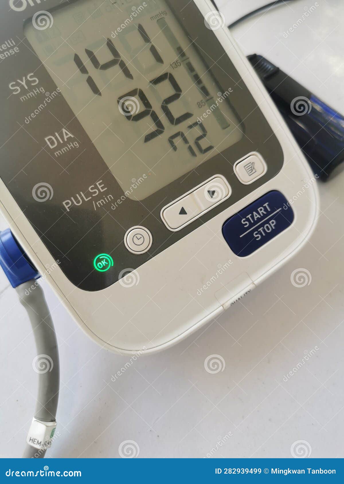 Blood Pressure in Human, High, Number Stock Image - Image of human ...