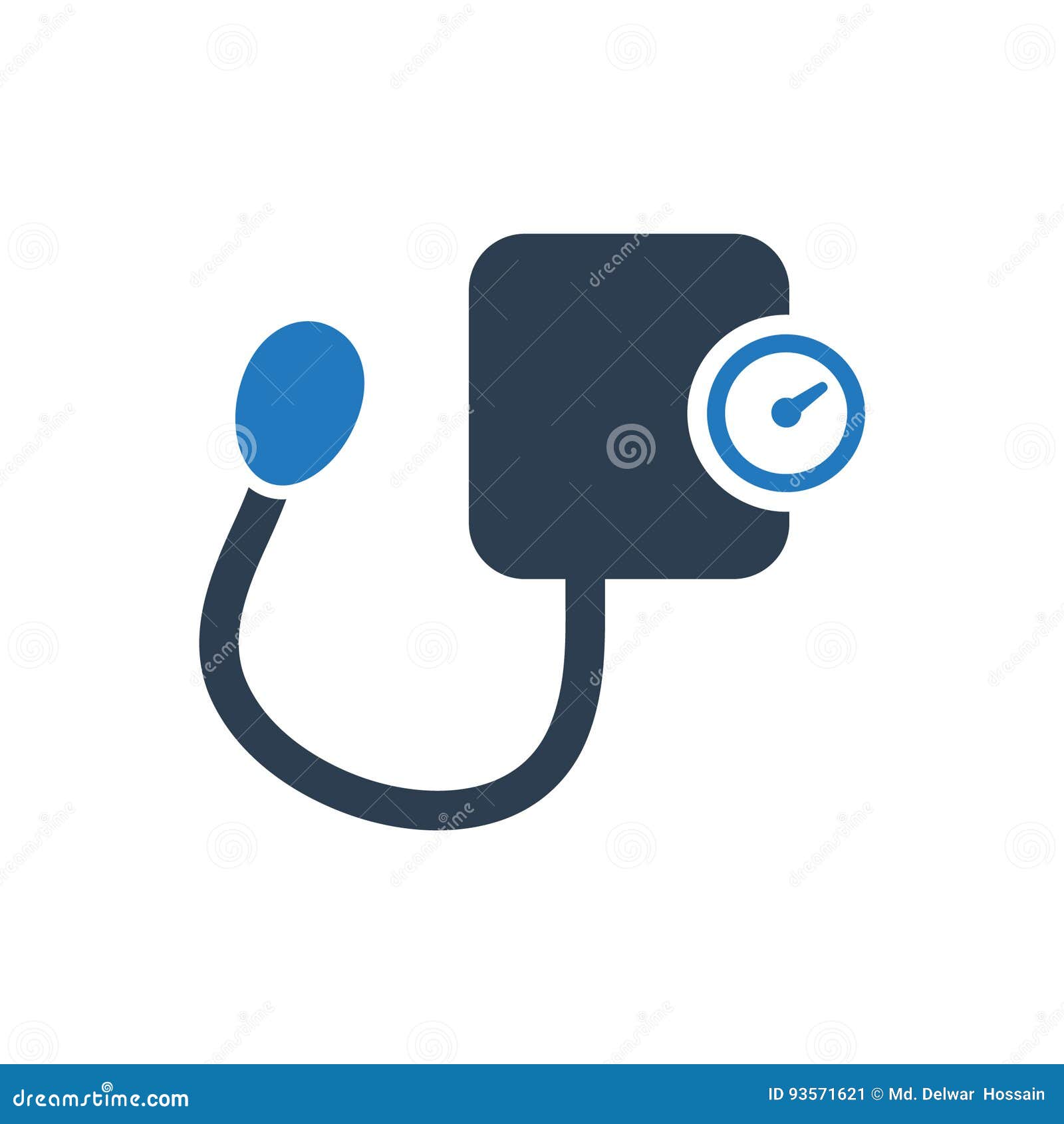 Blood pressure kit stock vector. Illustration of icon - 93571621