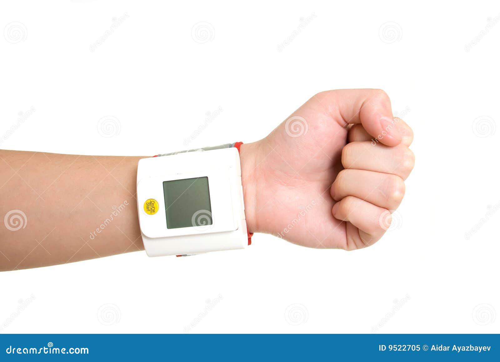 Blood Pressure Measuring Device Stock Image - Image of control, close ...