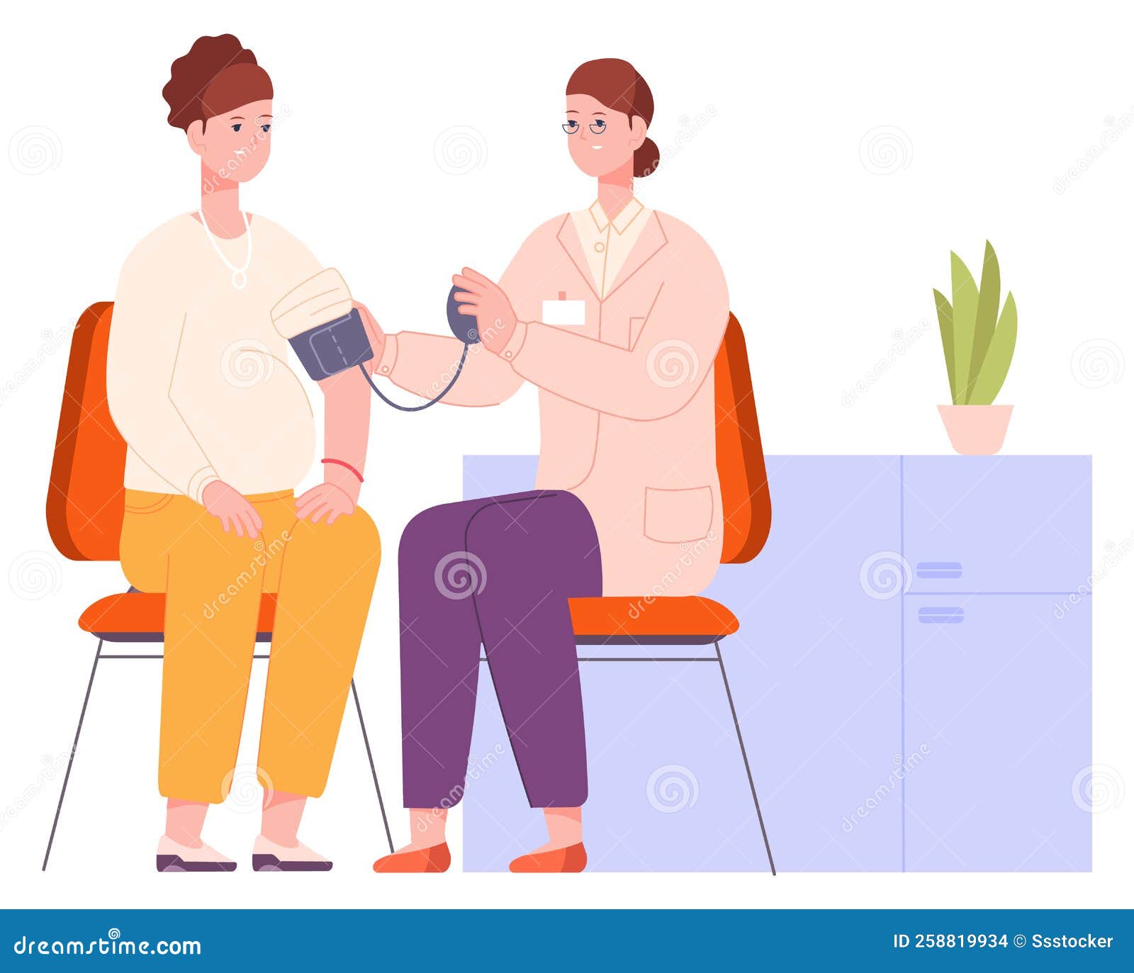 Blood Pressure Measuring of Pregnant Woman. Medical Care Stock Vector ... Blood Pressure Measuring of Pregnant Woman. Medical Care Stock Vector ...