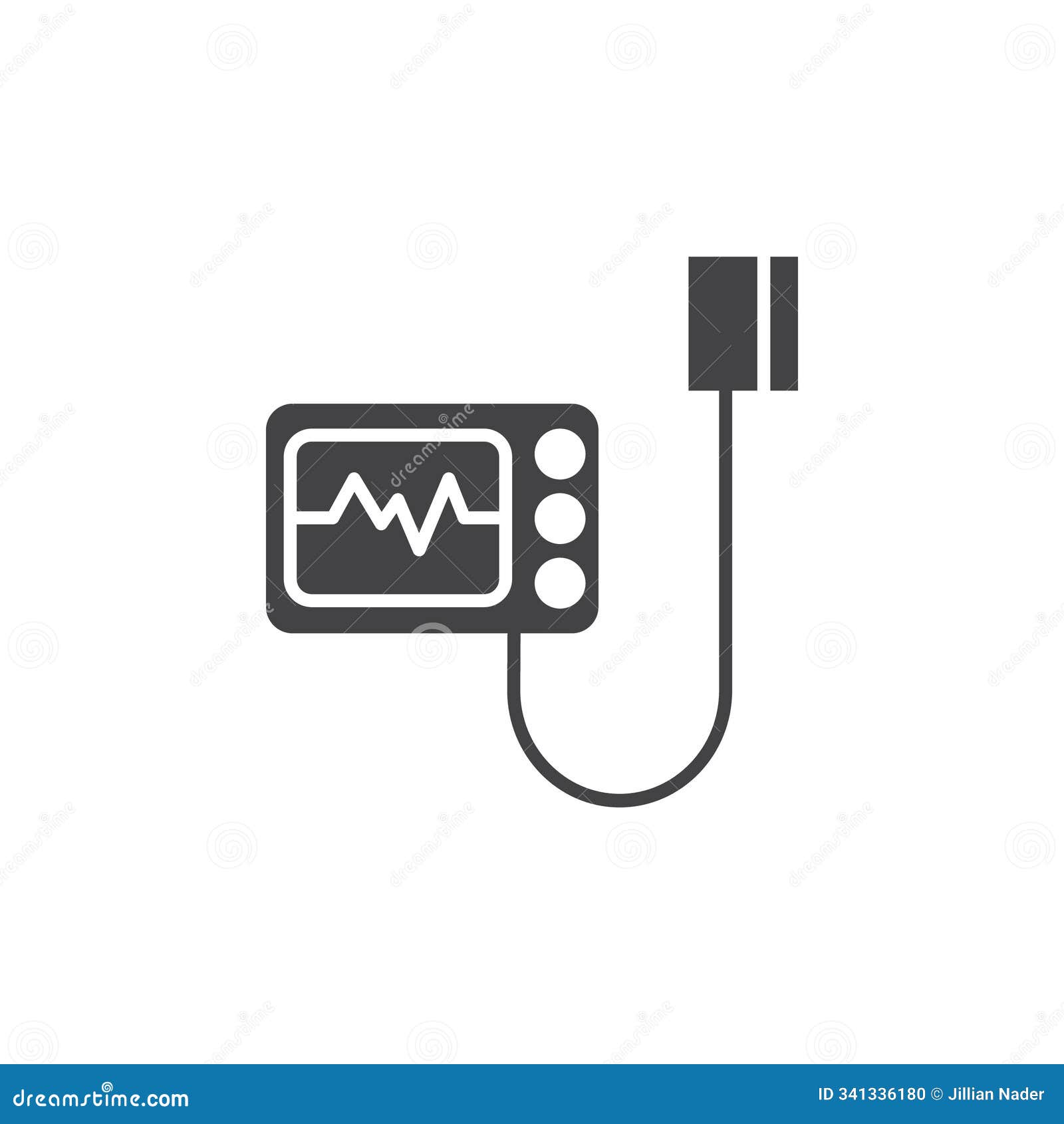 Blood Pressure Meter Icon Flat Simple Outline Set Stock Illustration ...