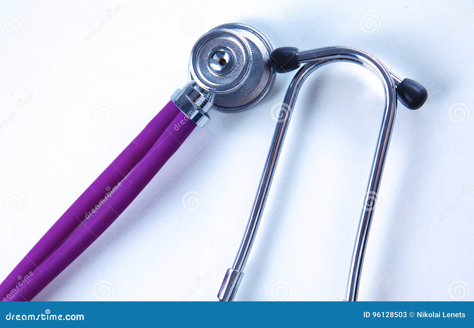 Blood Pressure Meter and Stethoscope, Isolated on White Stock Image ...