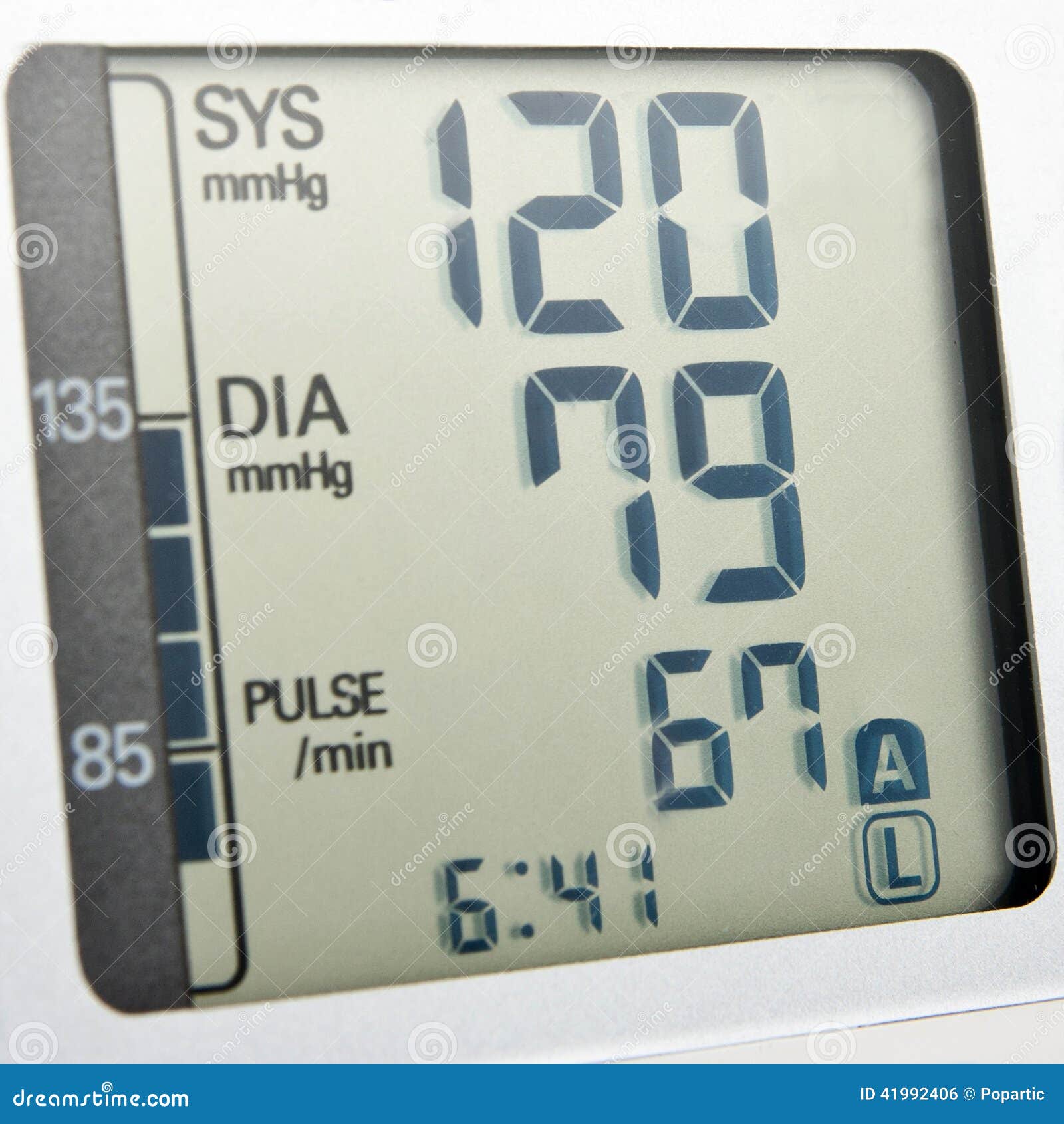 Blood Pressure and Pulse on Display Stock Photo - Image of object ...