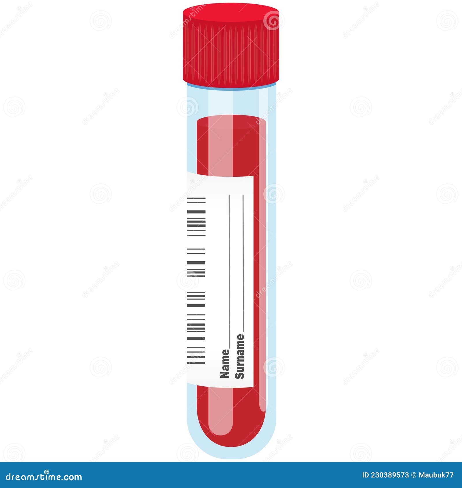 Illustration Blood Collection Tube Stock Illustration - Illustration of ...