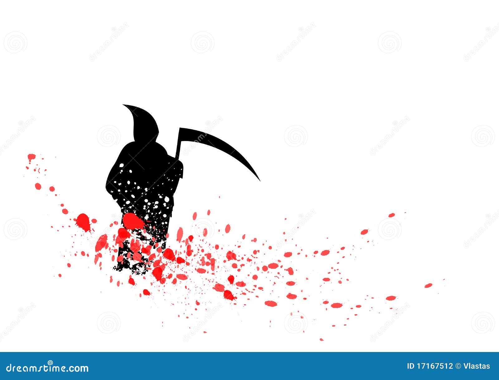 Blood reaper stock vector. Illustration of paint, isolated - 17167512
