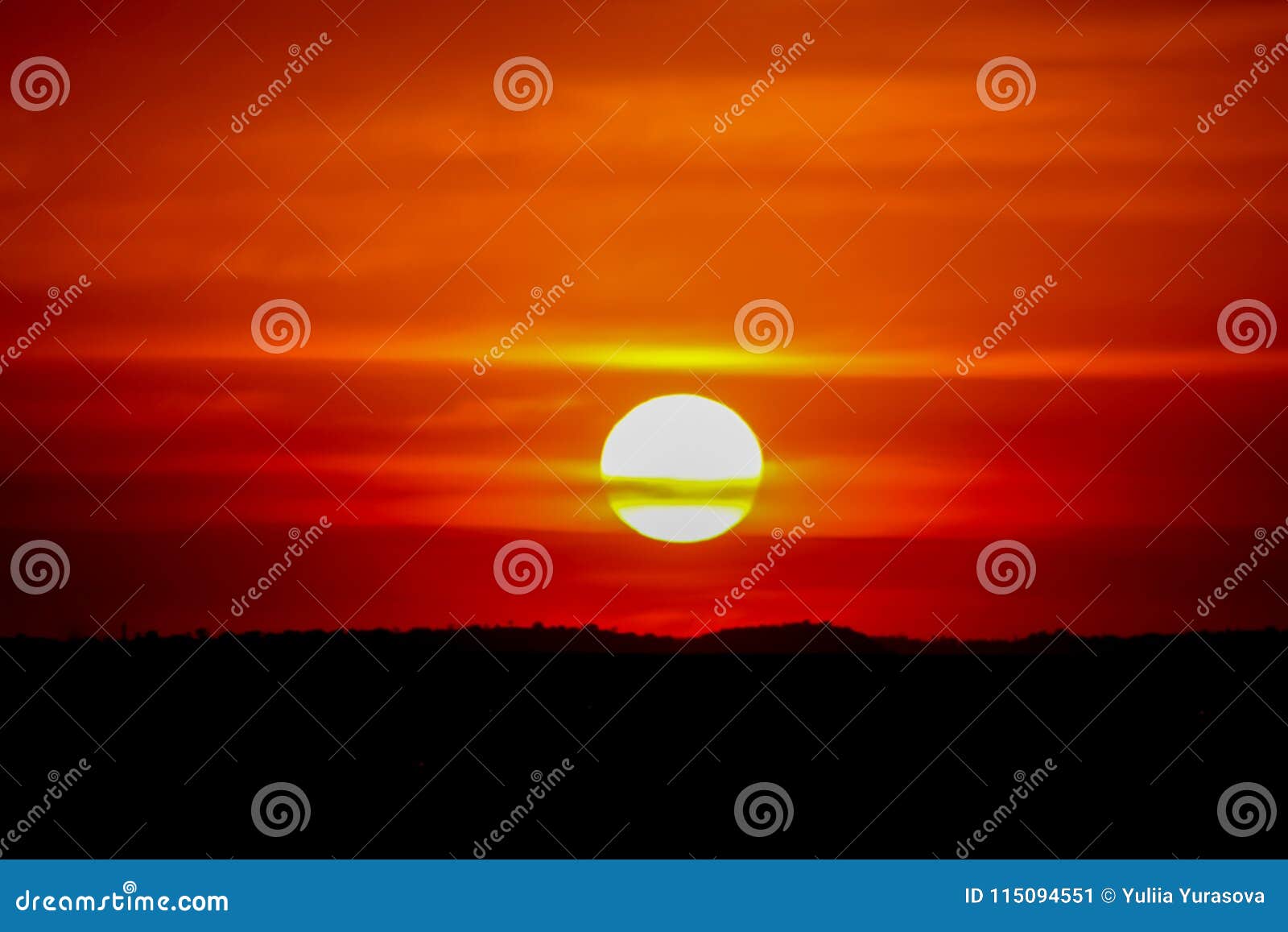 Blood red sunset stock image. Image of bright, blood - 115094551
