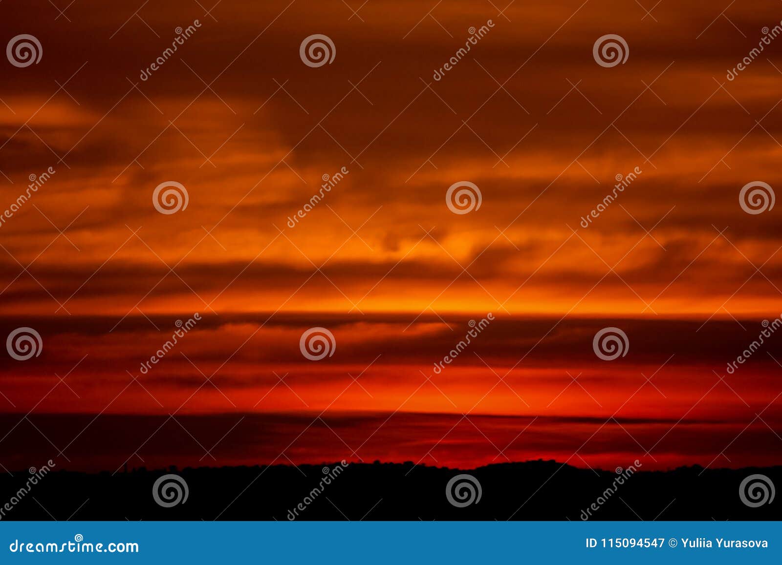 Blood red sunset clouds stock image. Image of clear - 115094547