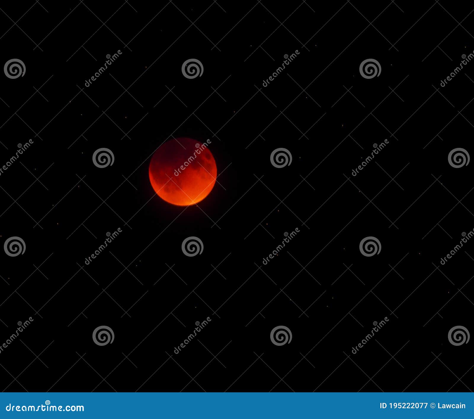 Blood Red Supermoon, 2015 stock image. Image of extraterrestrial ...