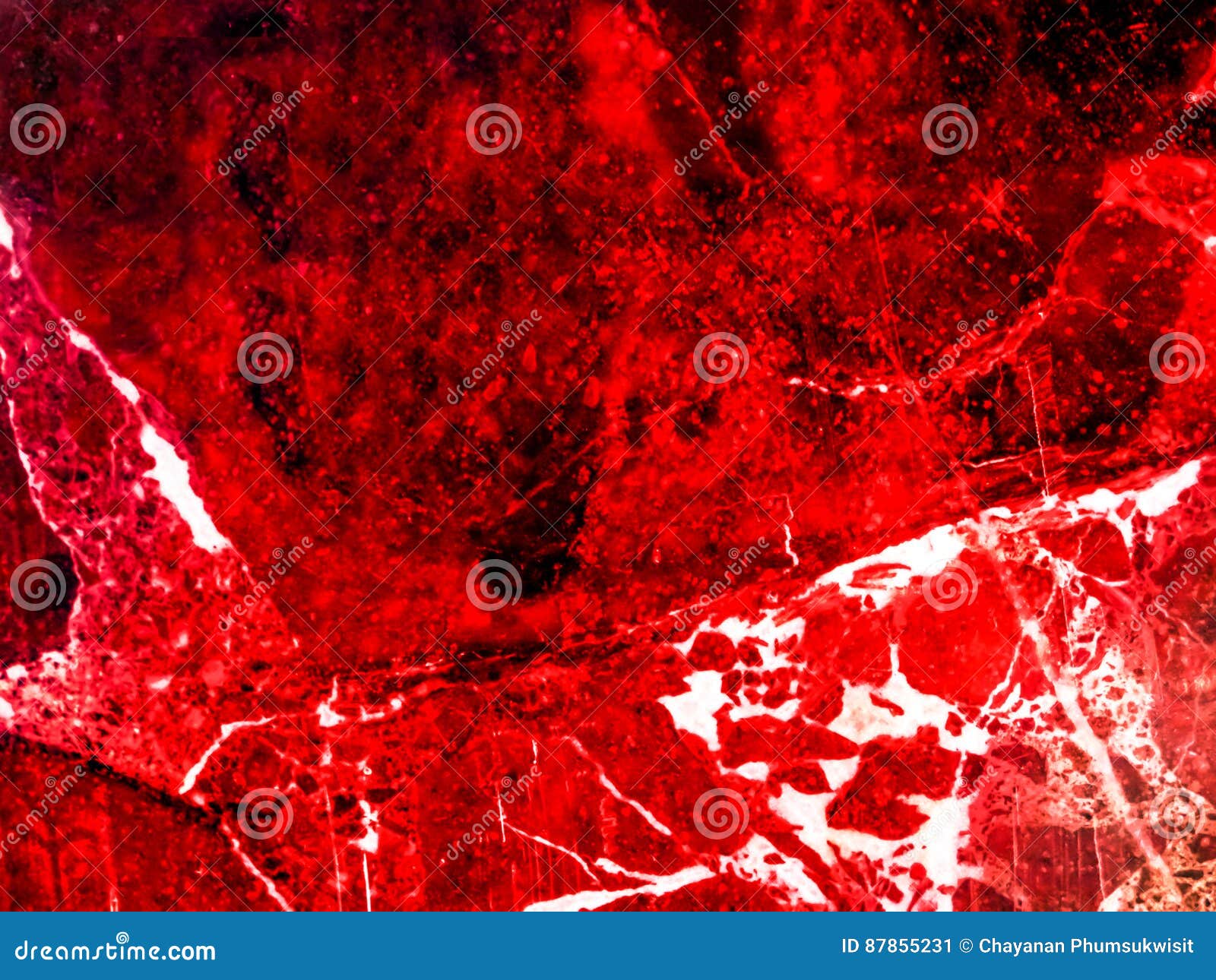 Blood Ruby Luxury Marble and Crack Stock Image - Image of closeup ...