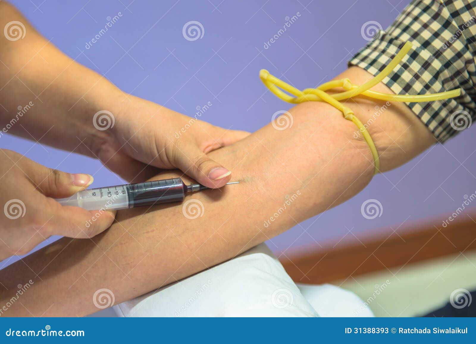 Blood Sample Extracted from a Vein Stock Image - Image of mineral ...