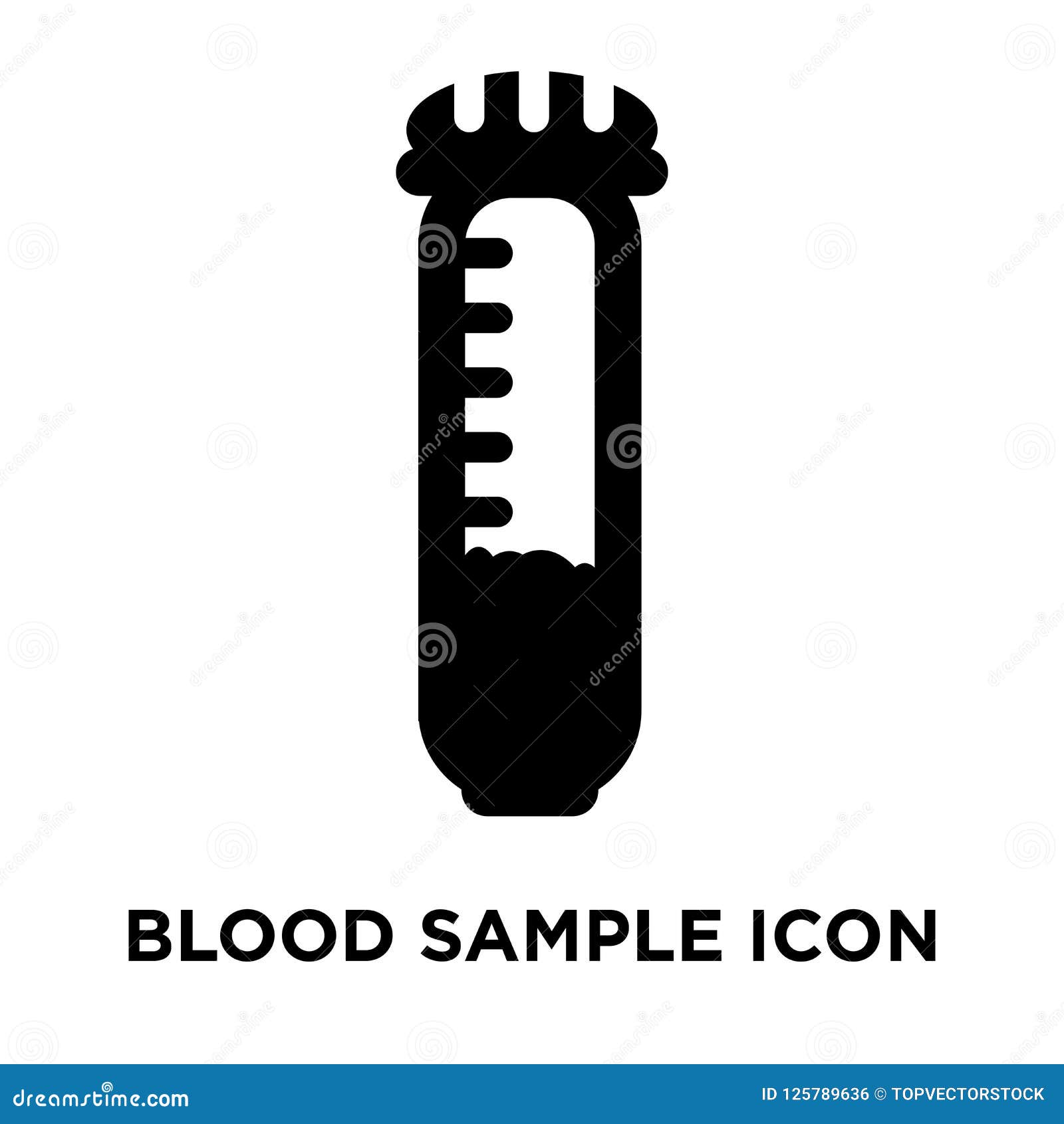 Blood Sample Icon Vector Isolated on White Background, Logo Concept of ...