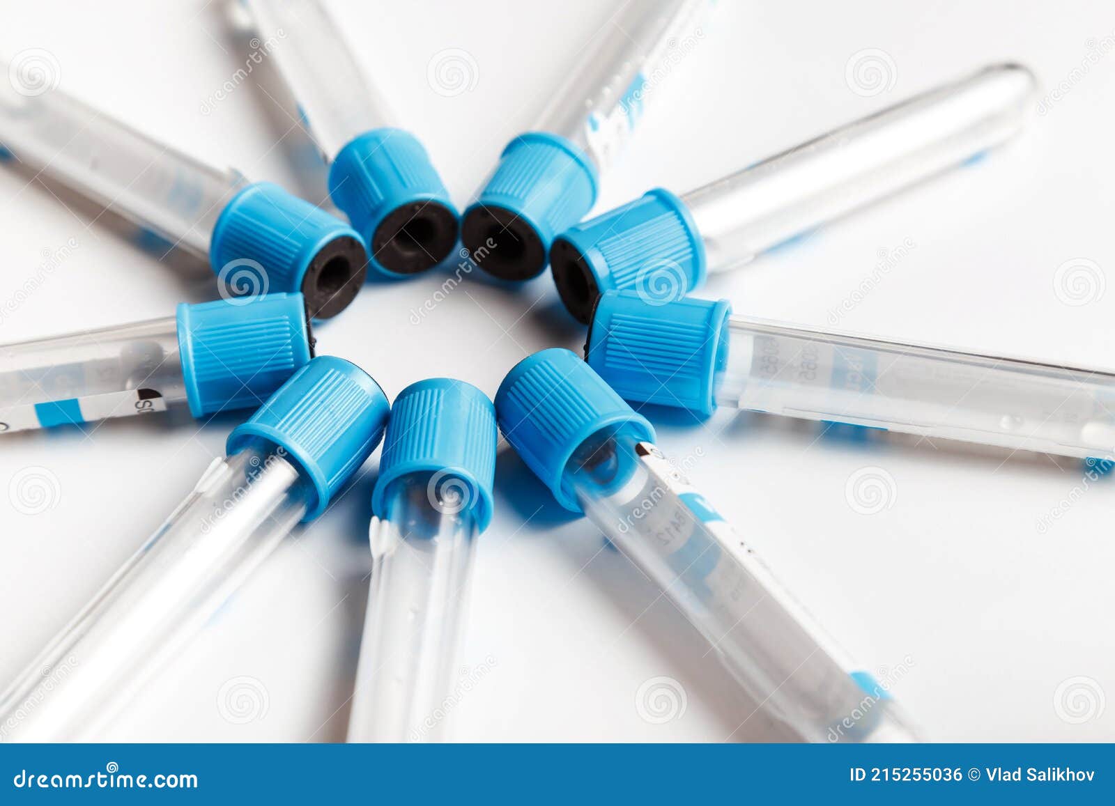 Blood Sample Test Tubes for Blood Test Isolated on White Stock Photo ...