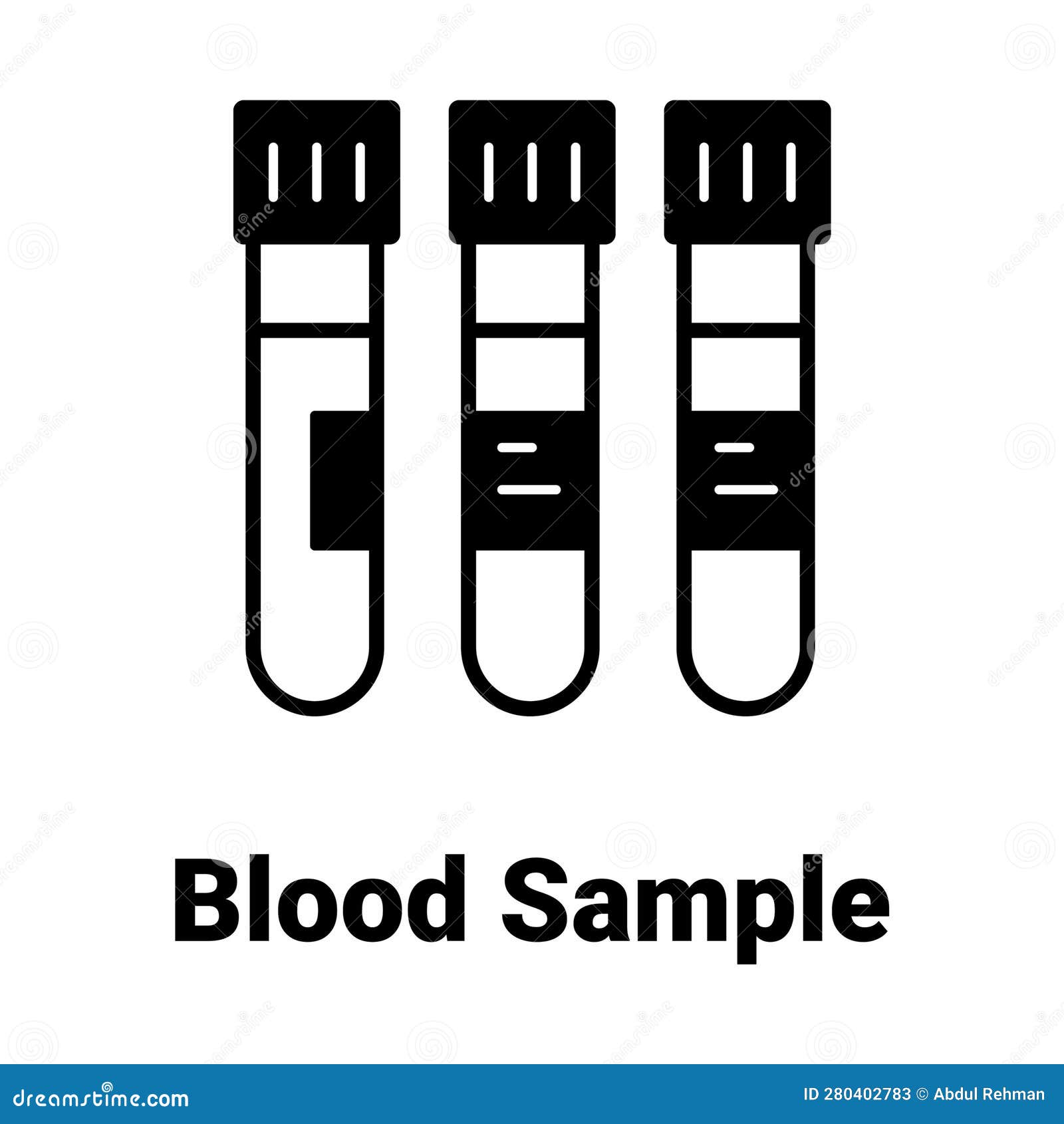Blood Sample Vector Icon Easily Modify. Stock Vector - Illustration of ...