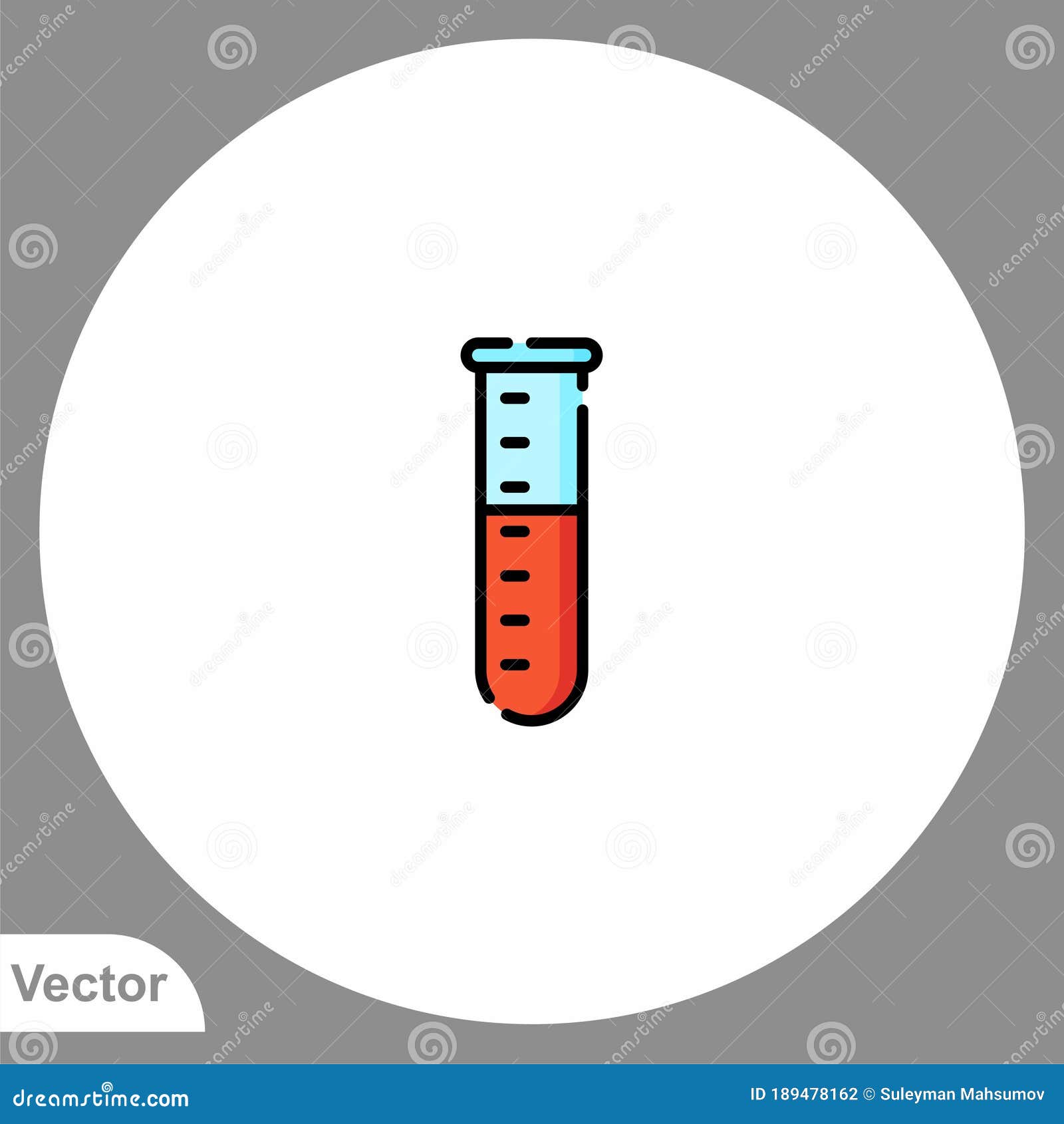 Blood Sample Vector Icon Sign Symbol Stock Vector - Illustration of ...