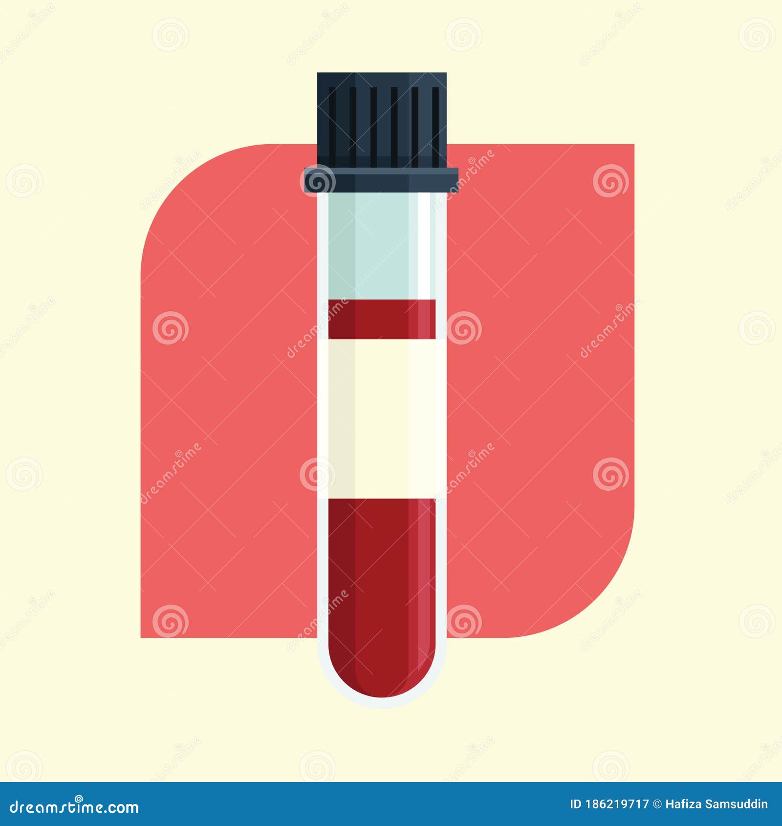 Blood Sample. Vector Illustration Decorative Design Stock Vector ...