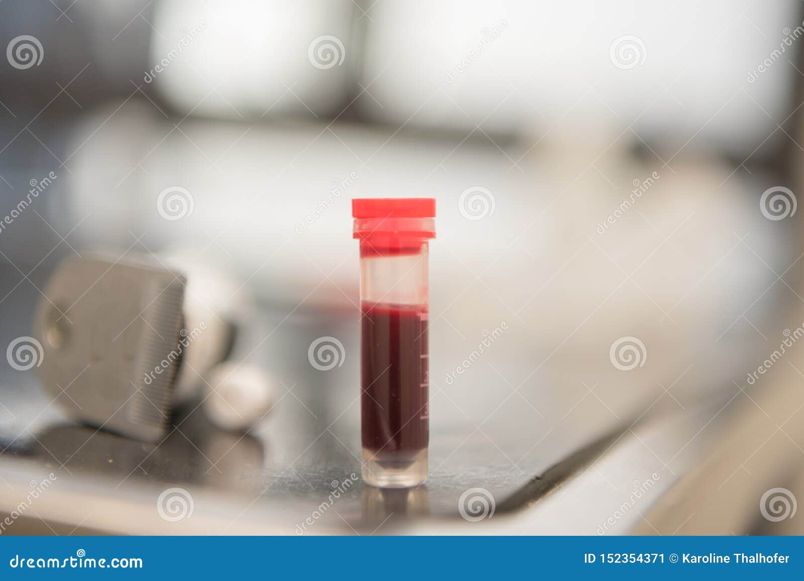 Blood Samples for Analysis in a Test Tube Stock Image - Image of health ...