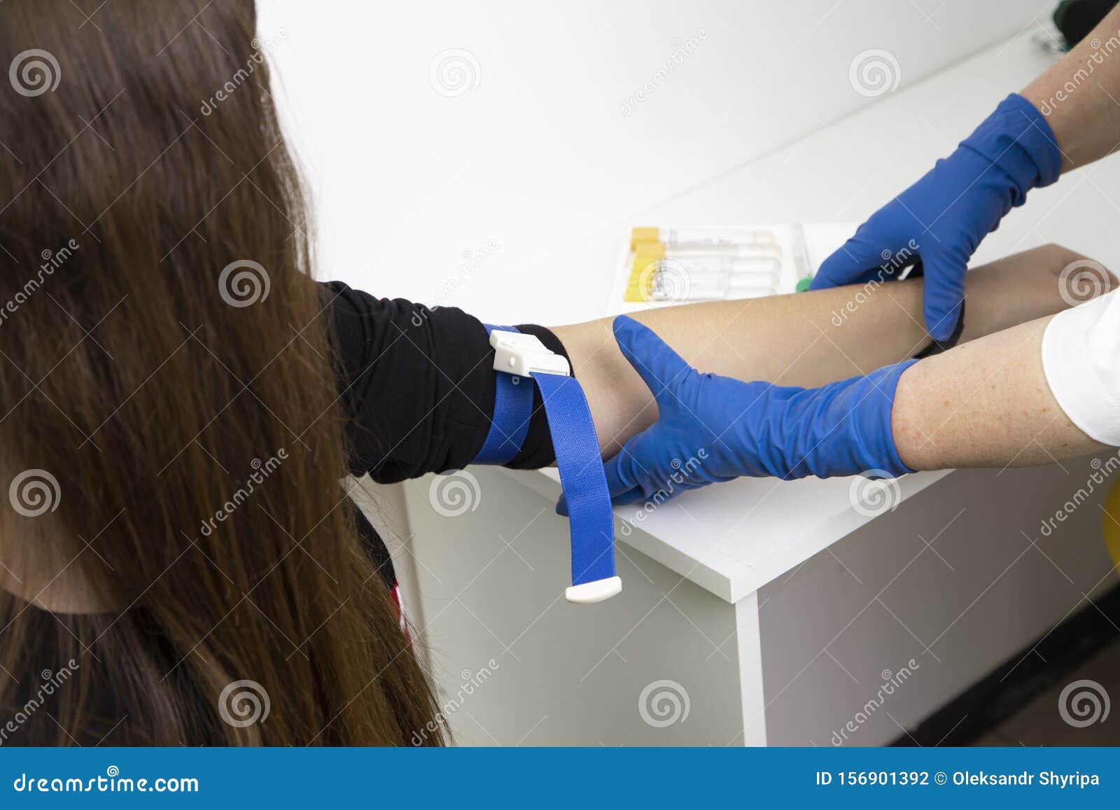 Blood Sampling in the Laboratory Stock Photo - Image of nurse, care ...