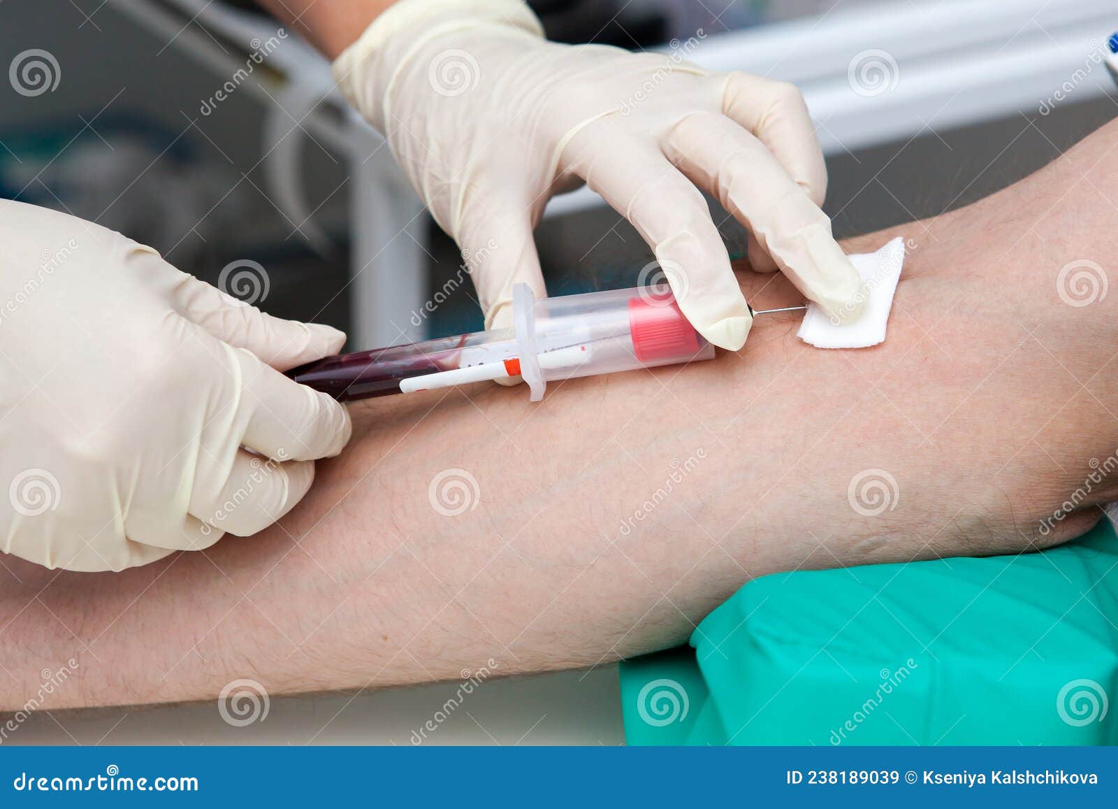 Blood Sampling Procedure for Analysis Stock Image - Image of draw ...