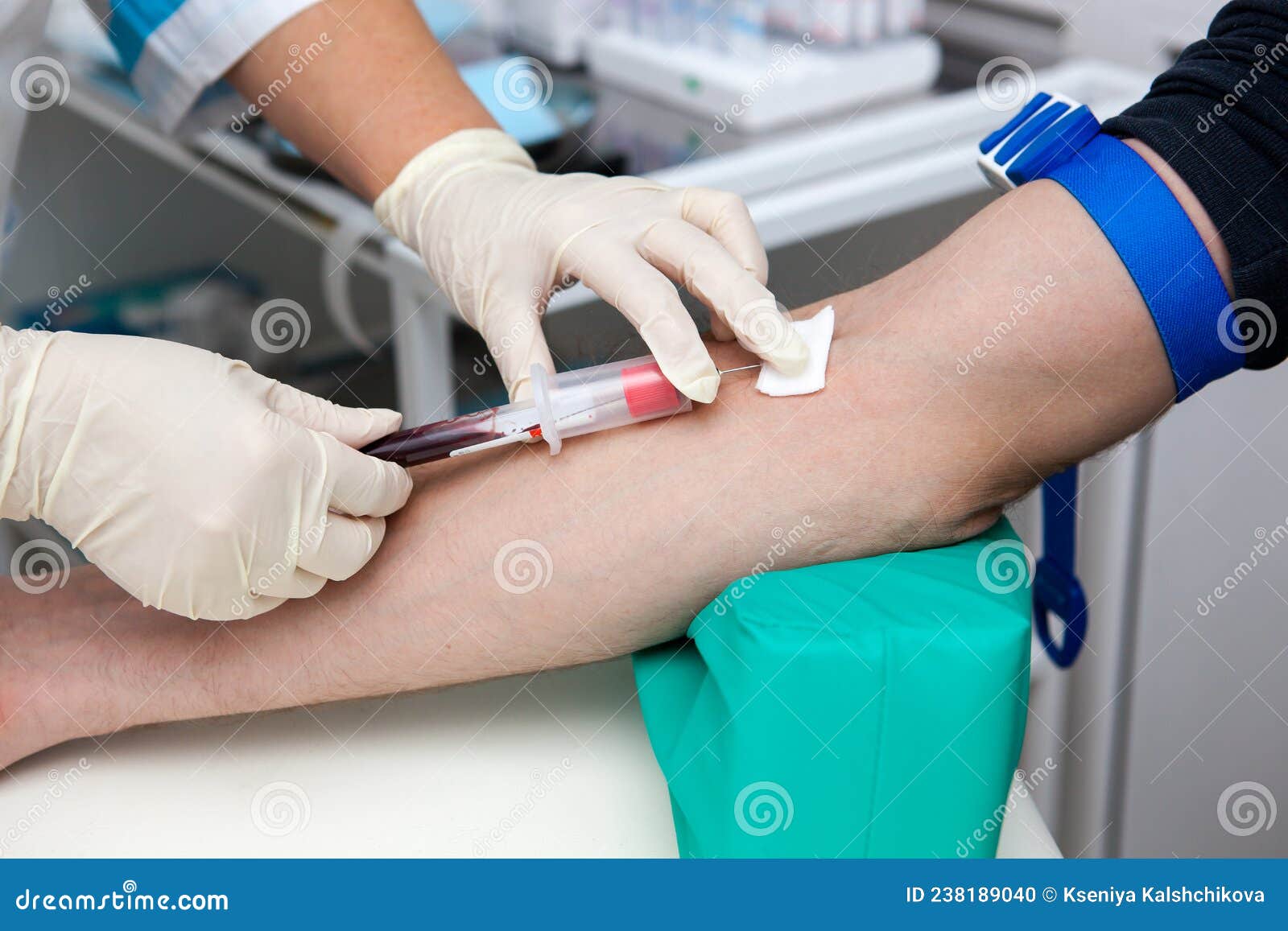 Blood Sampling Procedure for Analysis Stock Photo - Image of ...