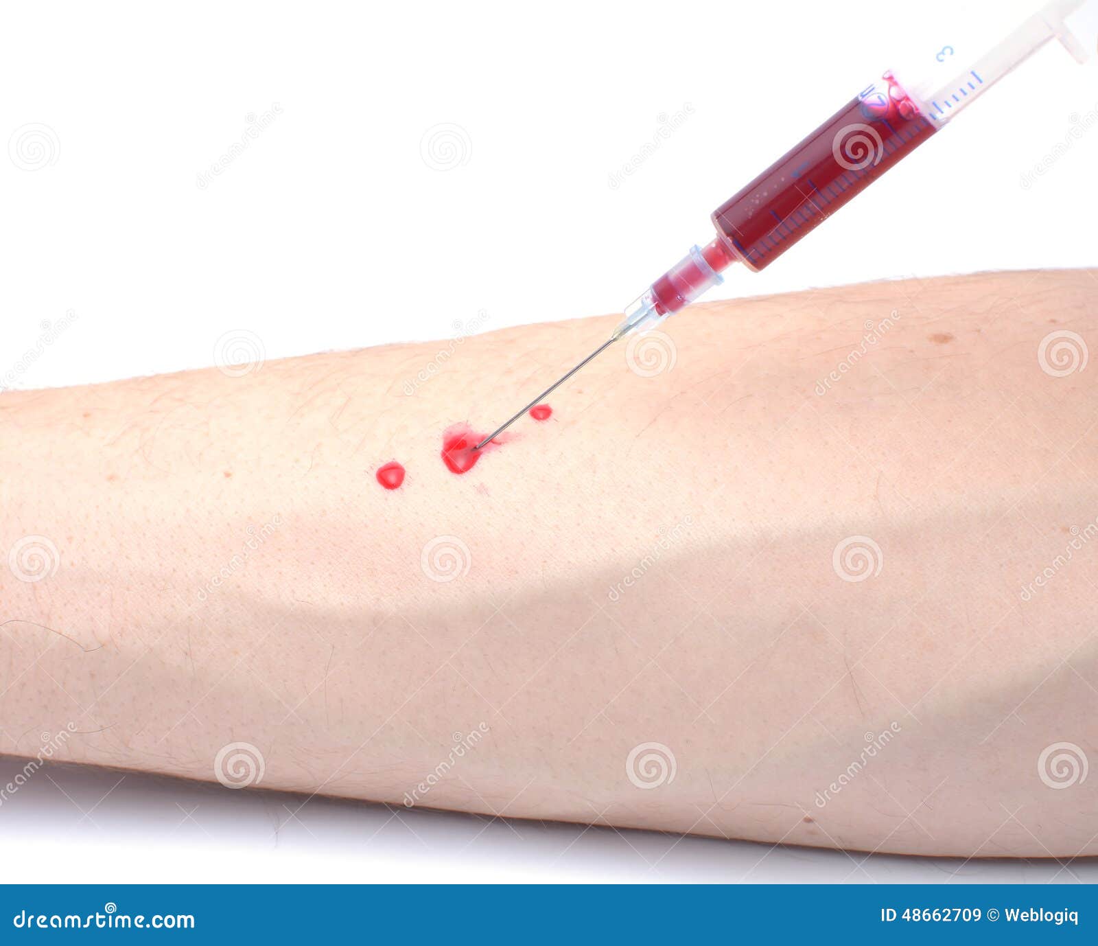 Blood Sampling with Syringe Stock Image - Image of macro, sample: 48662709