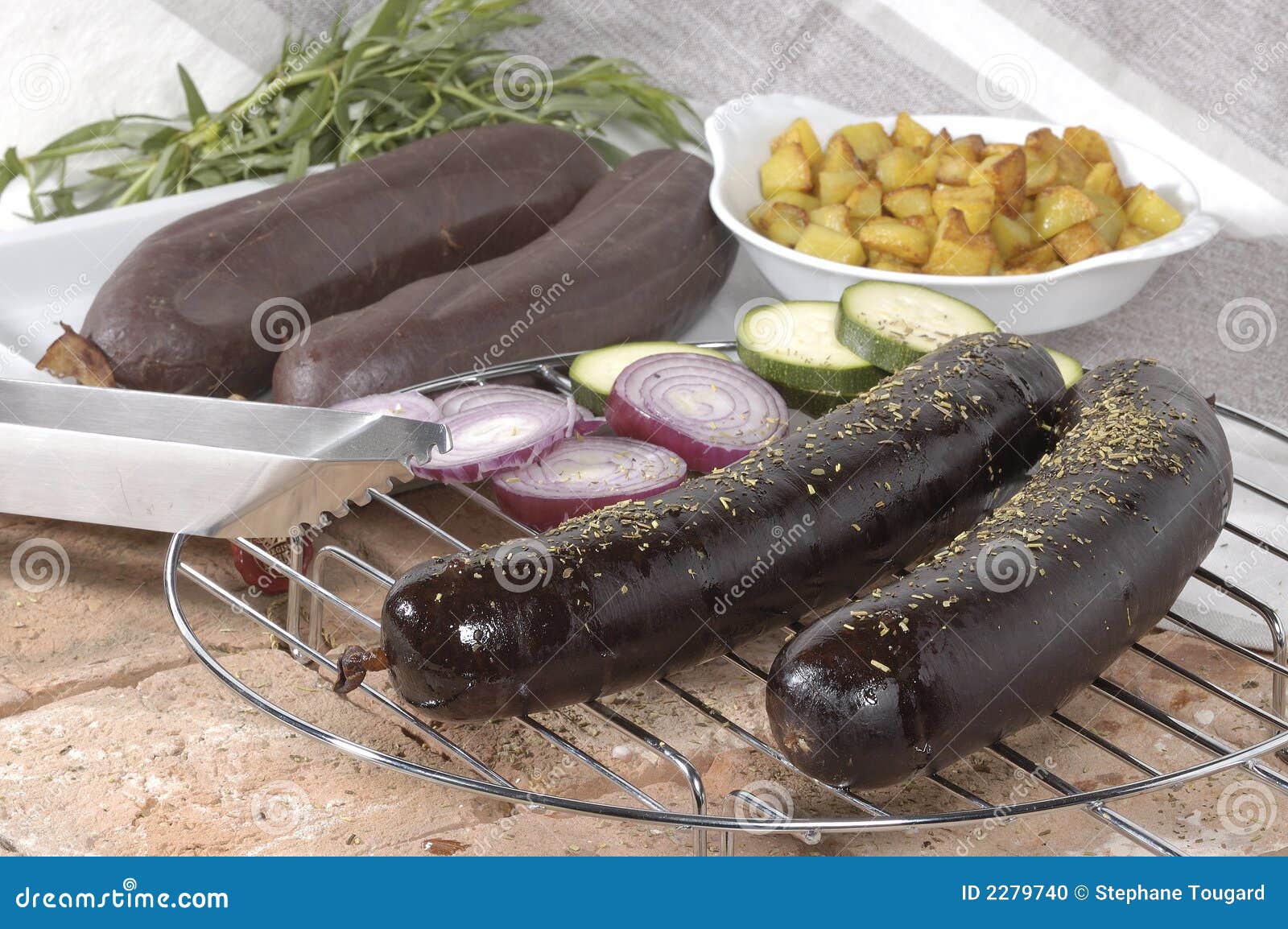 Blood Sausage stock photo. Image of casing, cuisine, preparation - 2279740