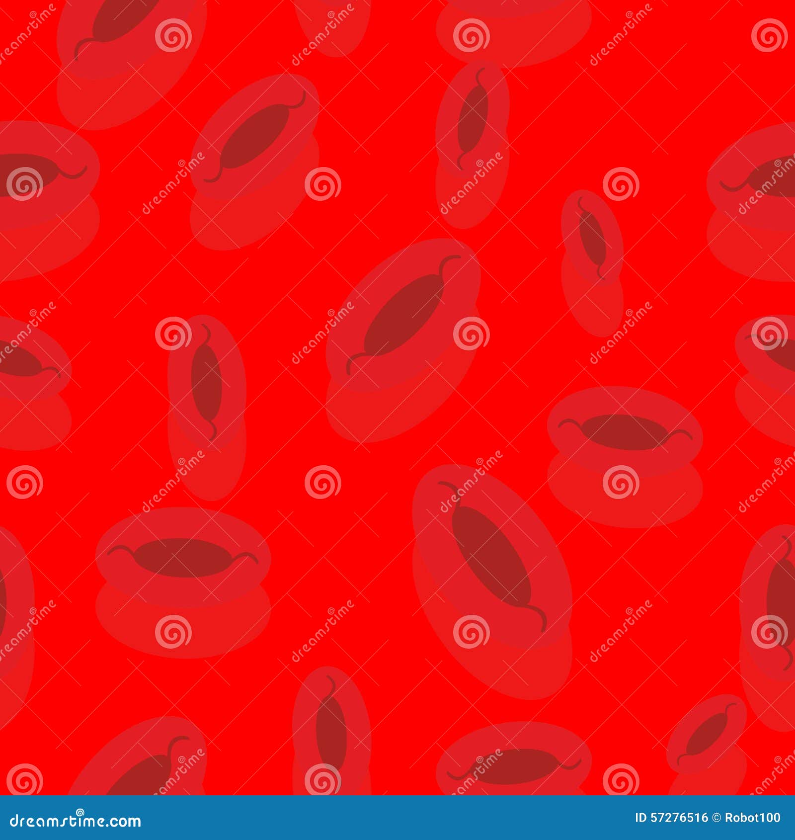 Blood Seamless Pattern. Red Bloody Lymph Cells Stock Vector ...