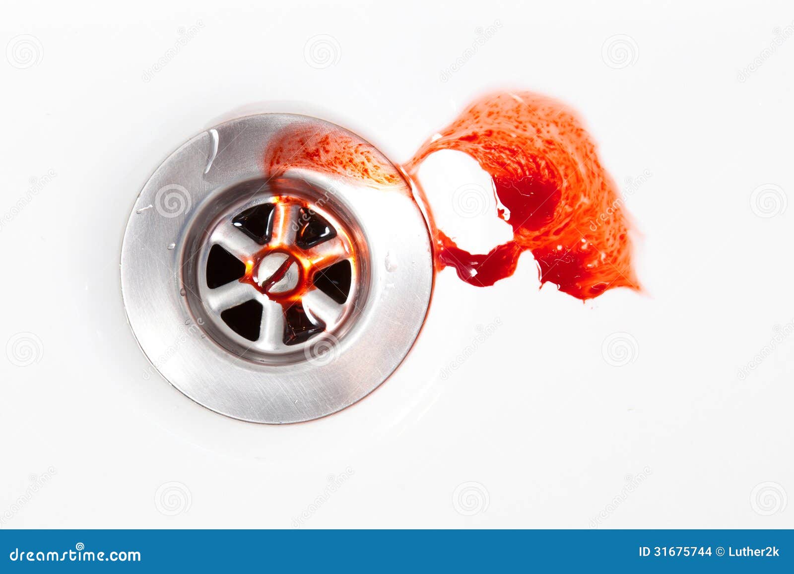 Blood in sink stock photo. Image of cuisine, clean, stainless - 31675744