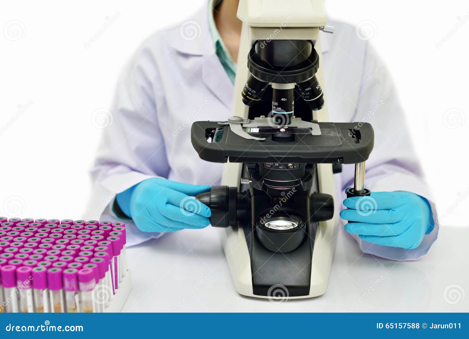 Blood smear analysis stock photo. Image of hospital, test - 65157588