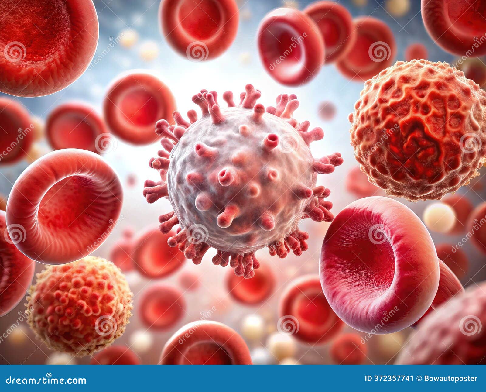 Blood Smear And Microscope In Laboratory Stock Photography ...