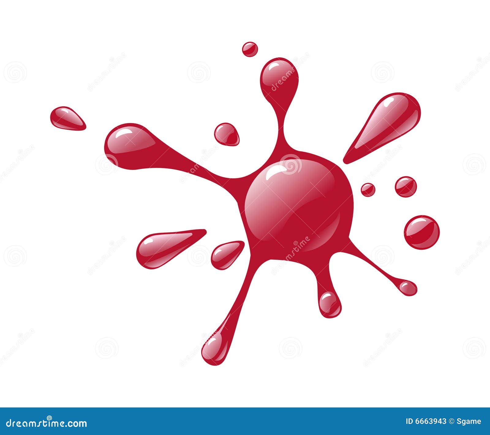 Blood splash stock illustration. Illustration of blood - 6663943