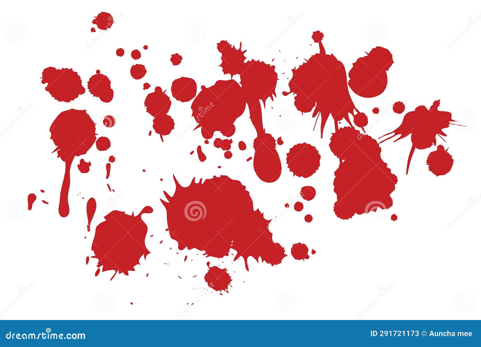Blood Splash Splatter on a White Background Stock Image - Image of ...