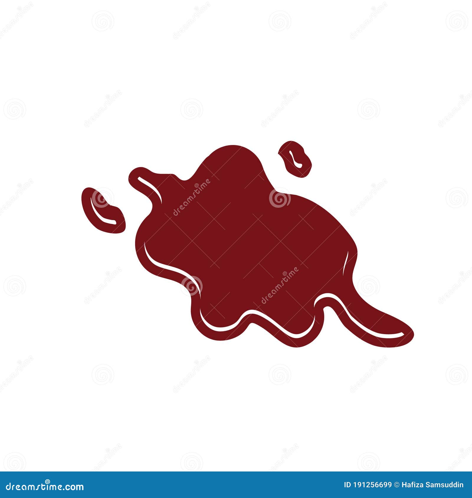 Blood Splash. Vector Illustration Decorative Design Stock Vector ...