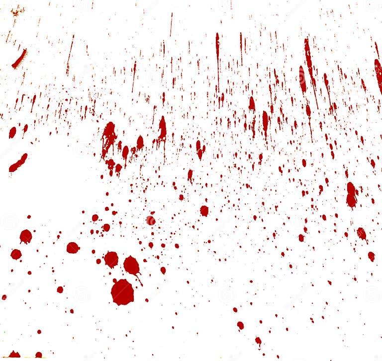 Blood Splashed on White Background Stock Illustration - Illustration of ...