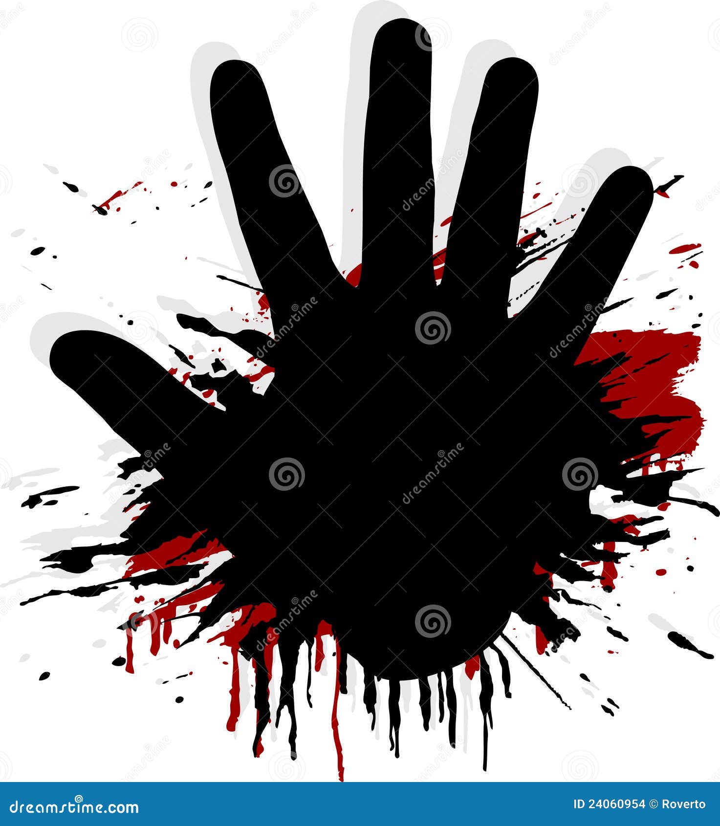 Blood splat stock vector. Illustration of splatter, grungy - 24060954