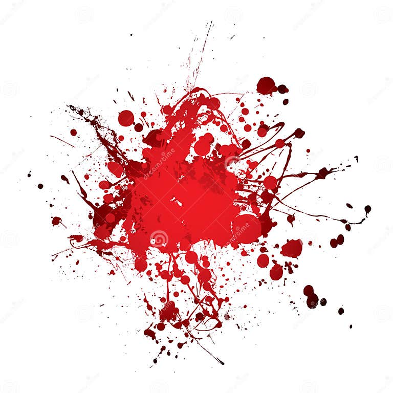 Blood splat splat stock vector. Illustration of blob - 11072636
