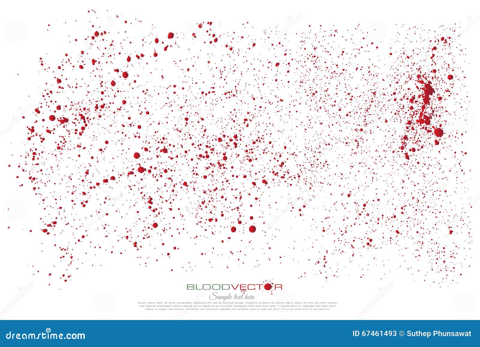 Blood Splatter Isolated On White Background, Design Royalty-Free Stock ...