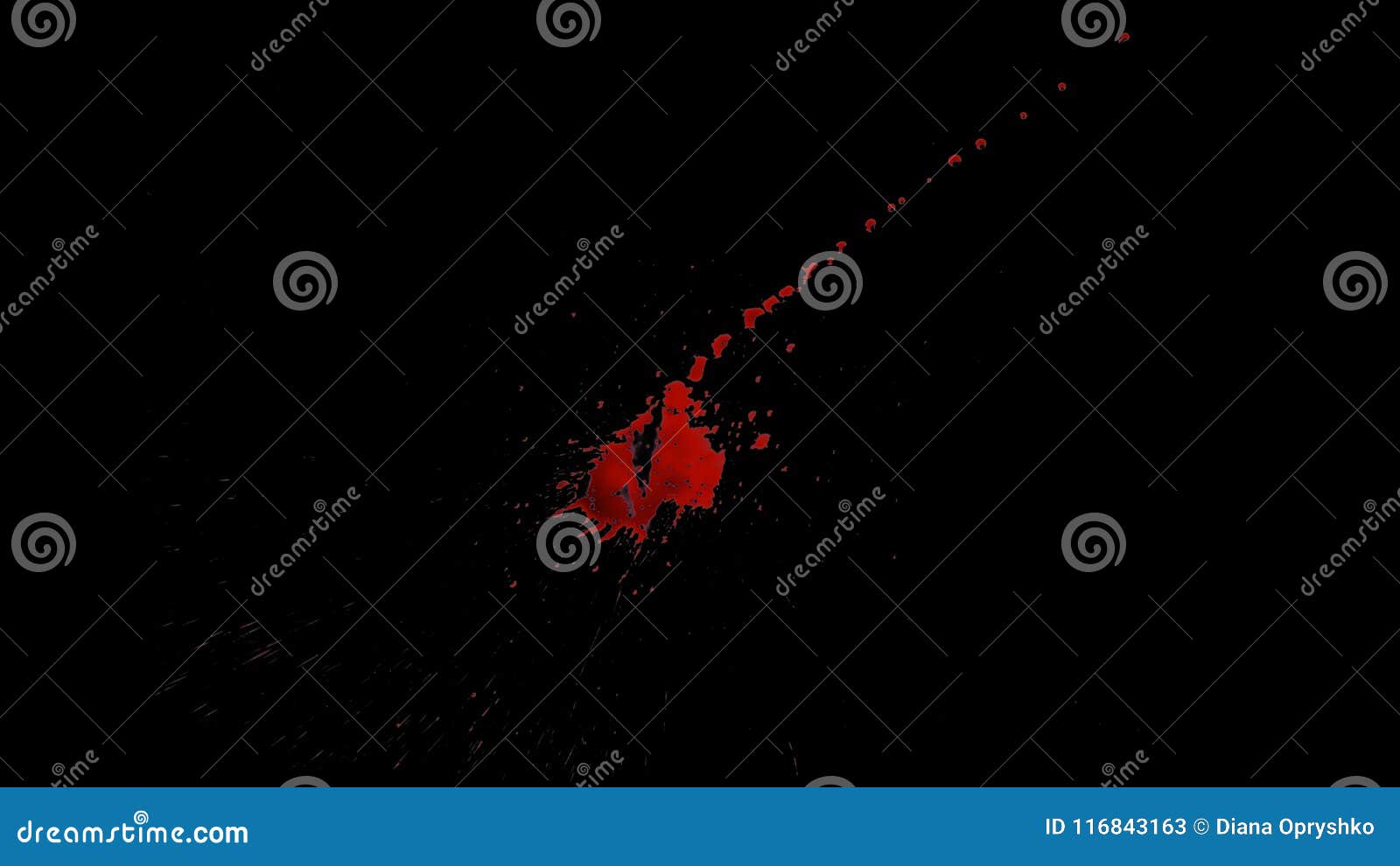 Blood Splatter Over Black Background Stock Image - Image of background ...
