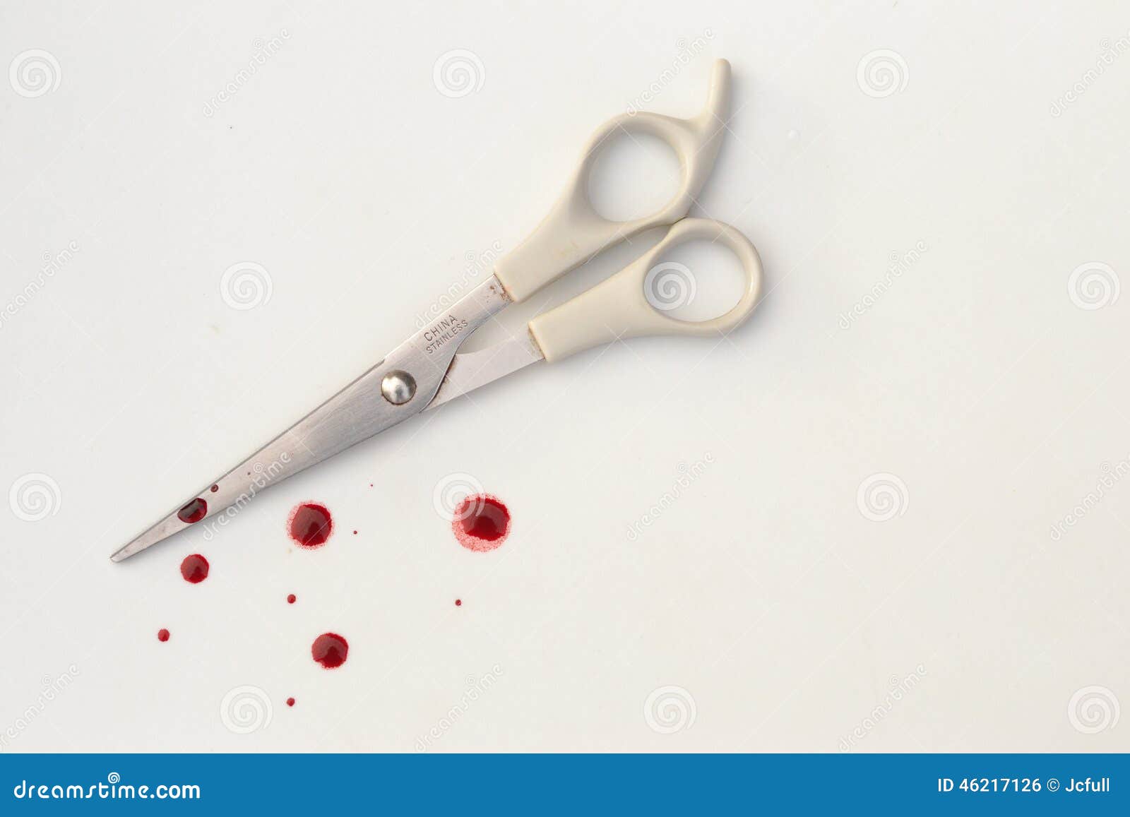 Blood Splatter And Scissors Stock Photography | CartoonDealer.com #46217126
