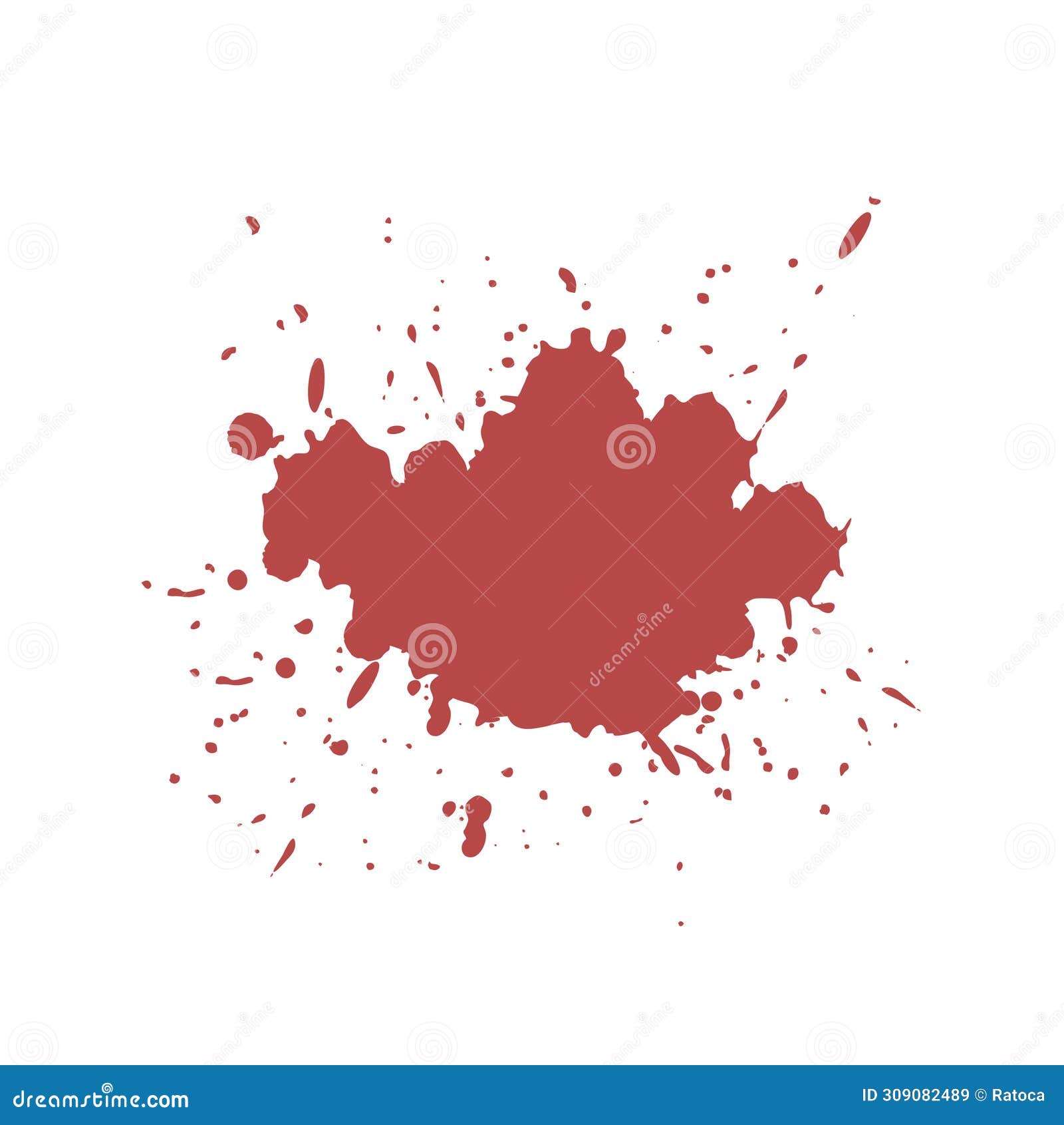 Blood stain draw stock illustration. Illustration of dribble - 309082489