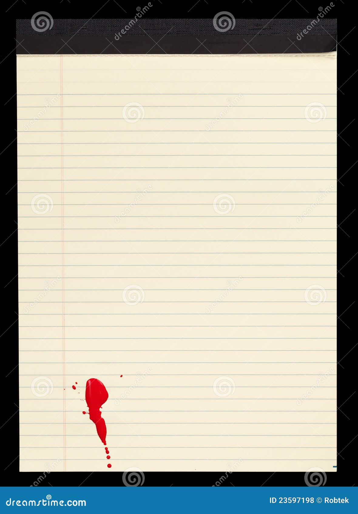 Blood Stained Notepad IV stock photo. Image of note, blank - 23597198