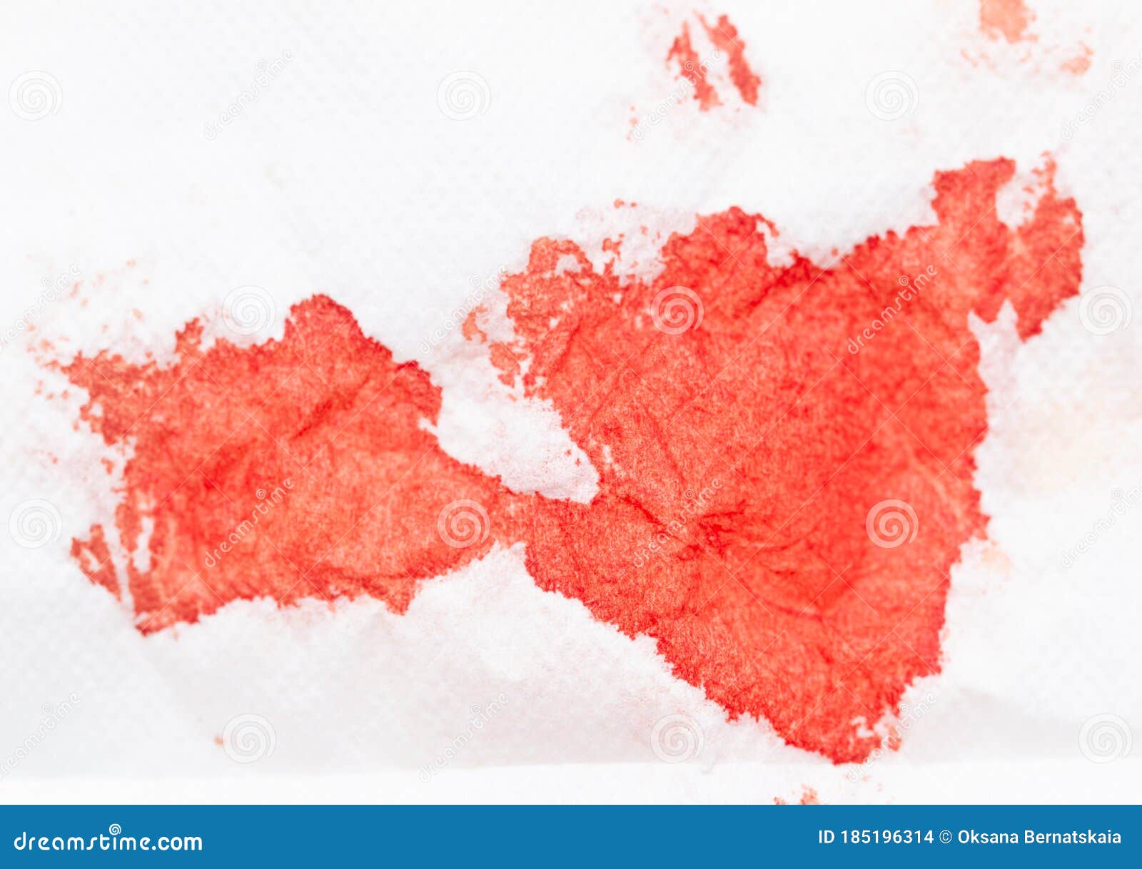 Blood Stains on a White Background Stock Photo - Image of contrast ...