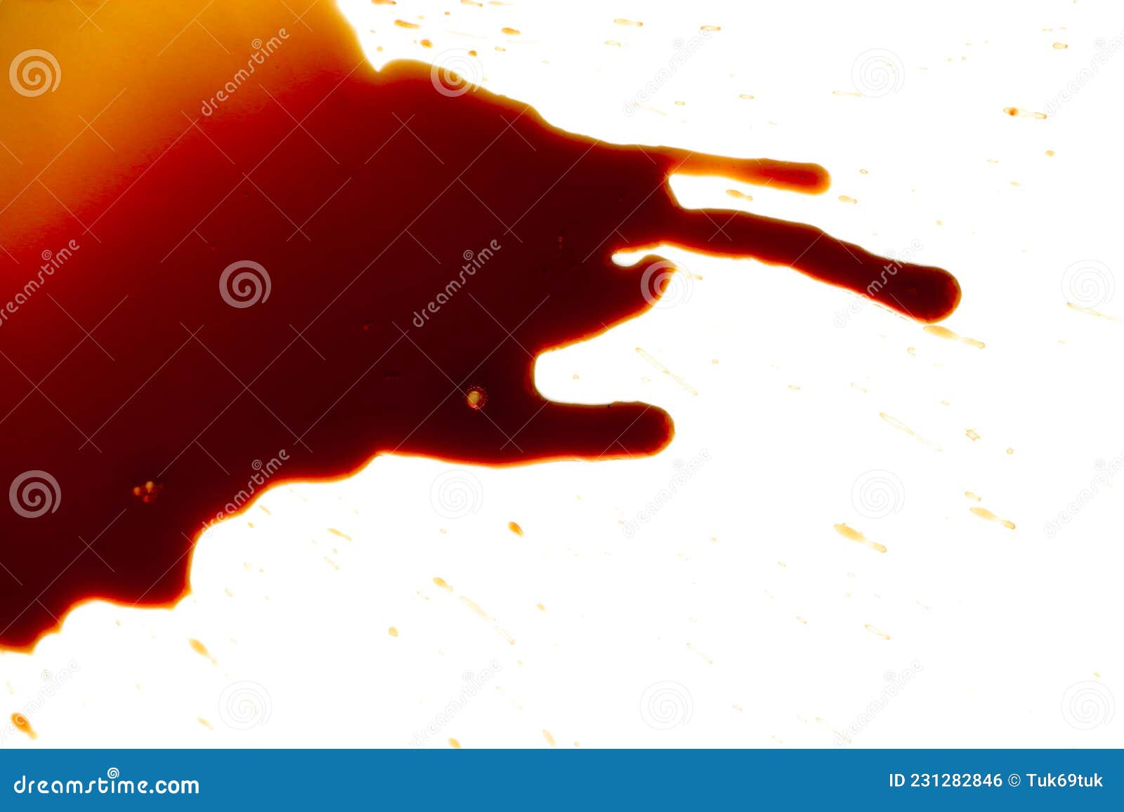 Blood Stains on a White Background Stock Photo - Image of decorative ...