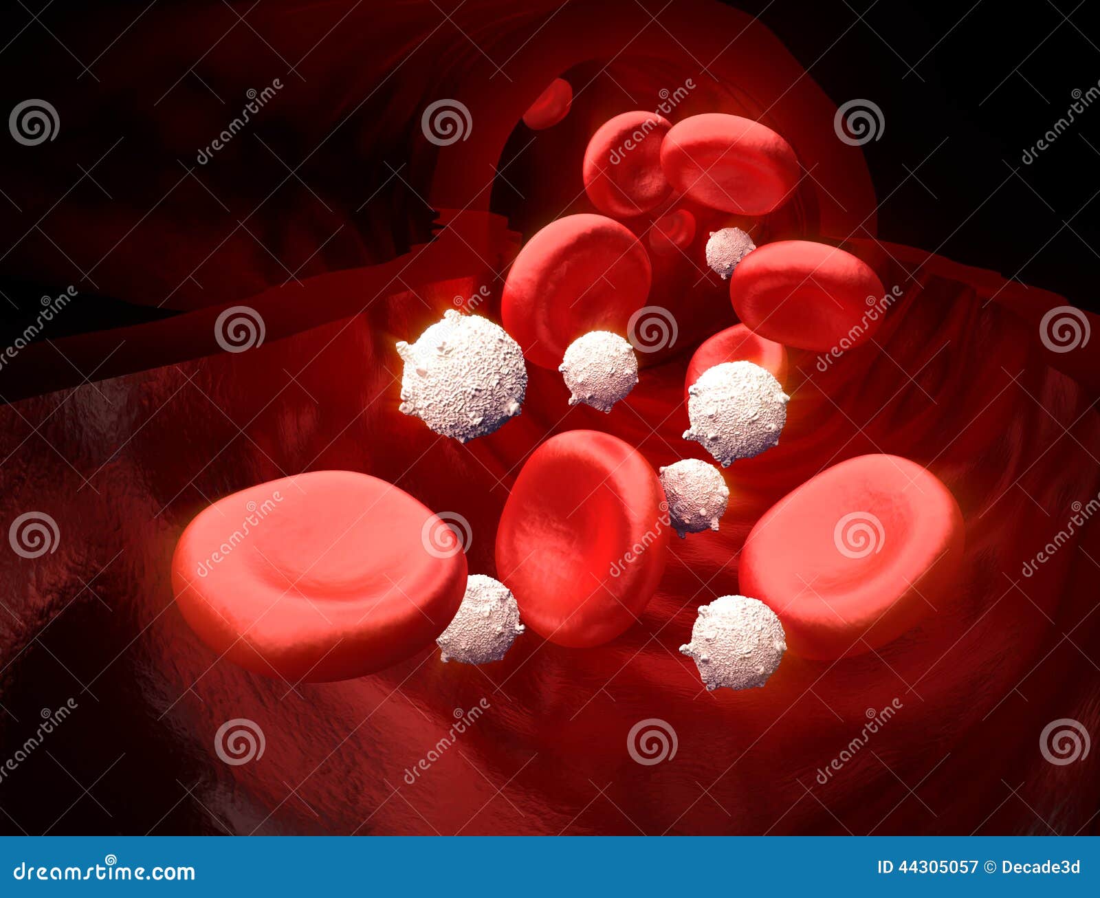 Blood Stream - Opened Artery Stock Illustration - Illustration of blood ...