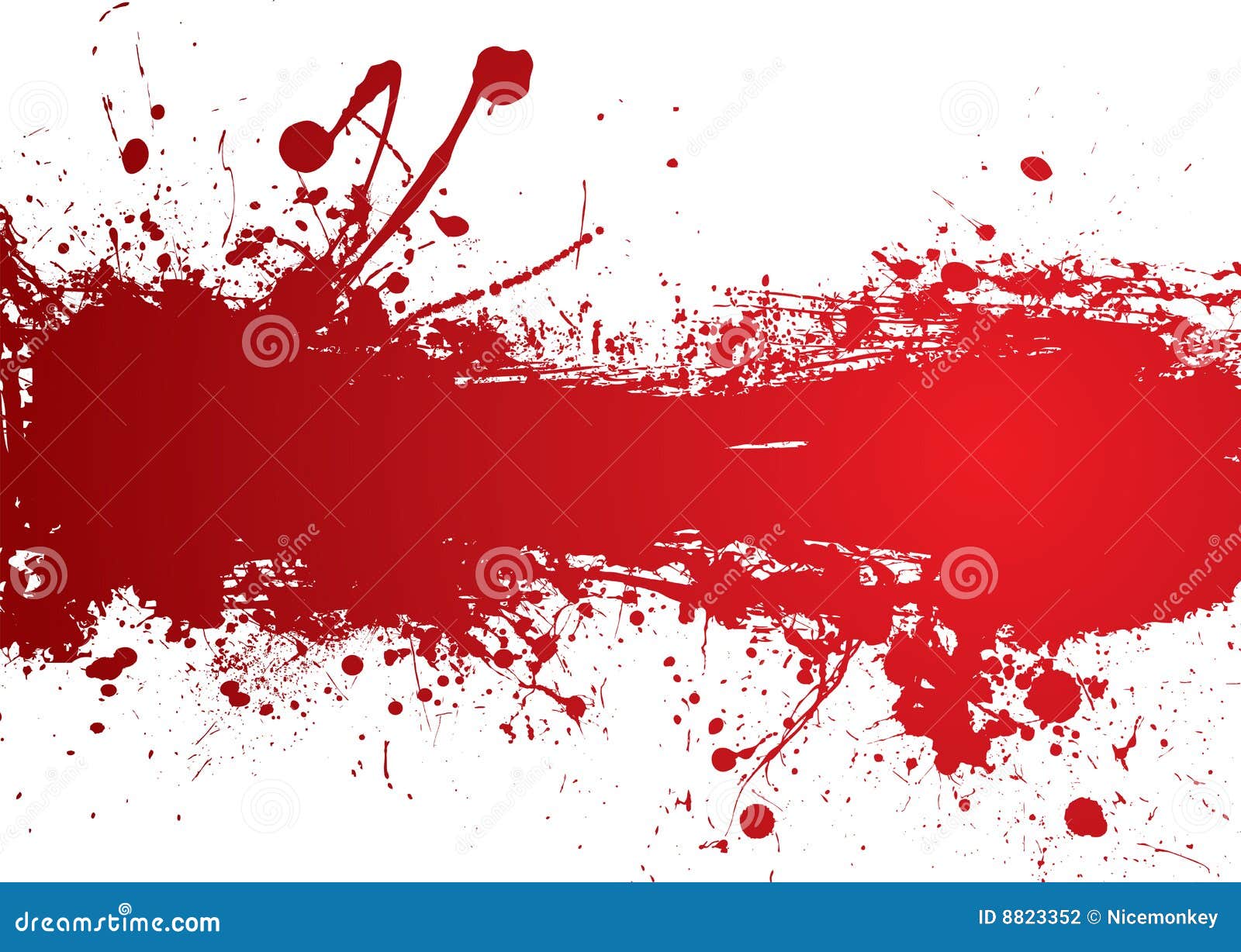 Blood strip banner stock vector. Illustration of stain - 8823352