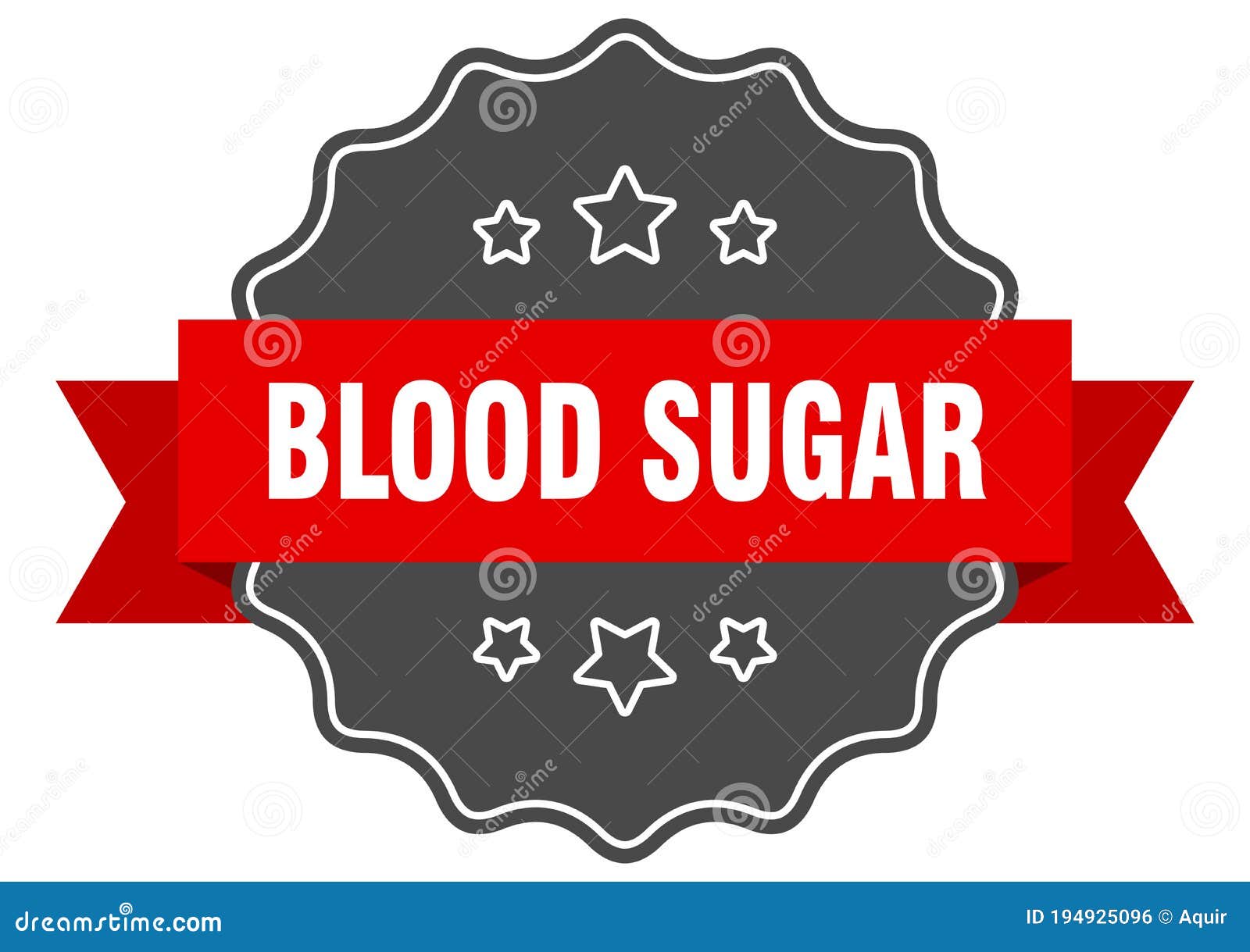 Blood sugar label stock vector. Illustration of blood - 194925096