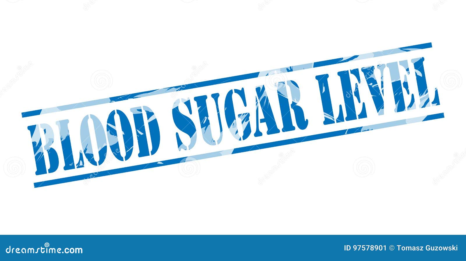 Blood Sugar Level Blue Stamp Stock Illustration - Illustration of frame ...