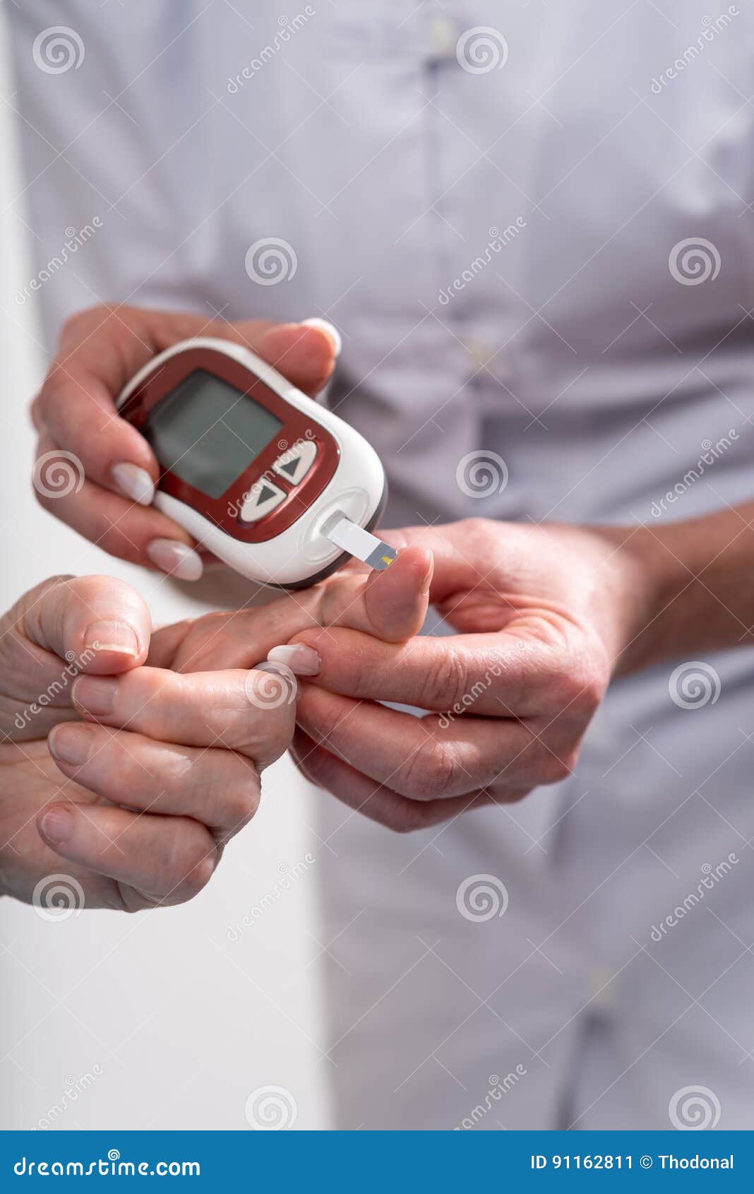 Blood sugar level checking stock image. Image of control - 91162811
