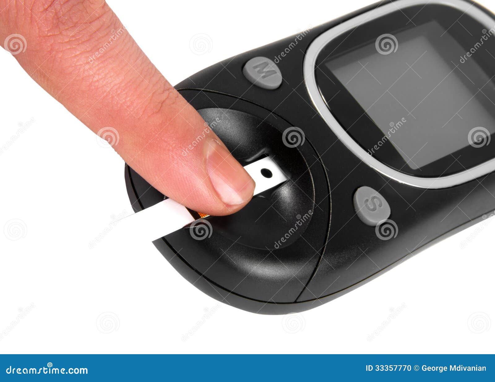 Blood sugar test stock photo. Image of equipment, measuring - 33357770